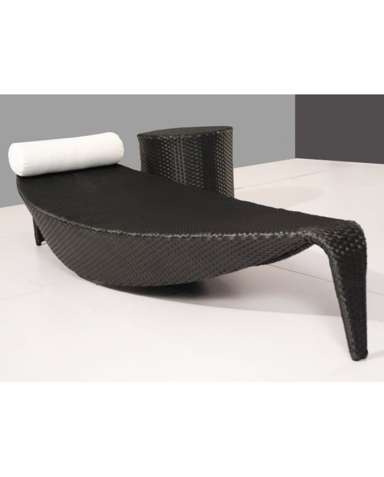 SDRAIO IN RATTAN NERO CON TAVOLINO S10 - ARREDAMENTO PER ESTERNO ...