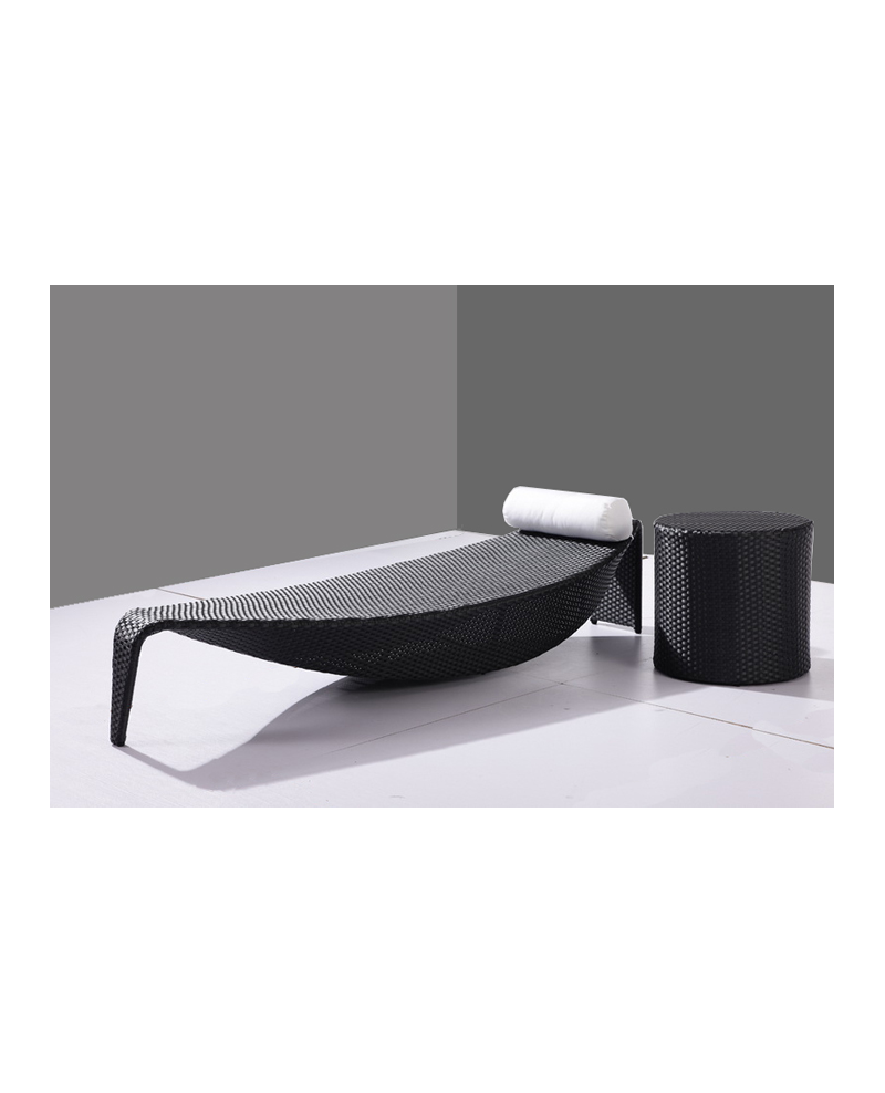 SDRAIO IN RATTAN NERO CON TAVOLINO S10 - ARREDAMENTO PER ESTERNO ...